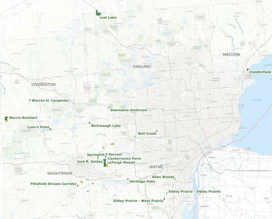 Southeast Michigan Land Conservancy Groups : SMLC